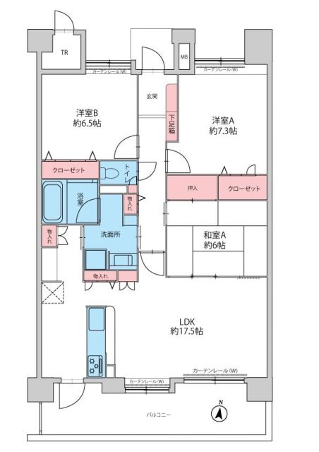 【ハトマークサイト】福岡県福岡市東区香椎駅前2丁目の アンピール香椎駅前907 3LDK 中古マンション