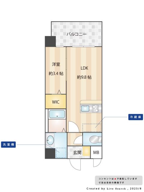 【ハトマークサイト】福岡県福岡市博多区吉塚1丁目の JugameCP吉塚202 1LDK マンション