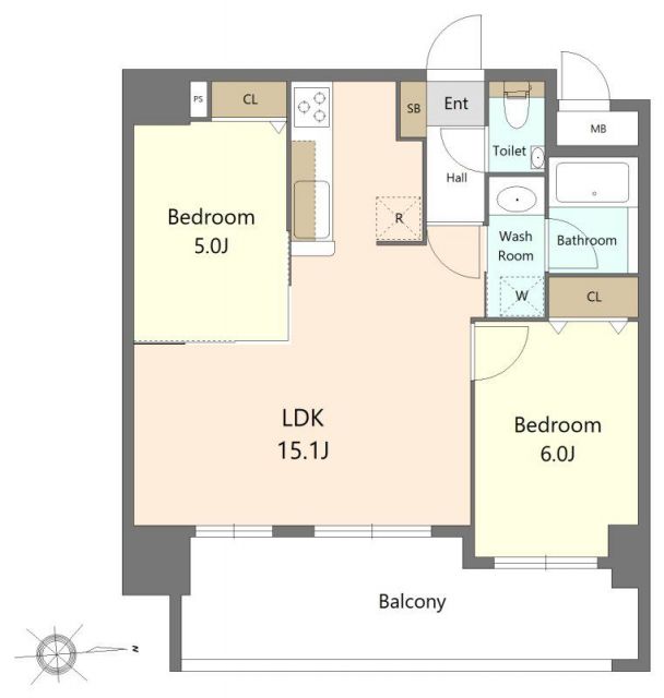 【ハトマークサイト】福岡県福岡市博多区銀天町1丁目の エンクレストパサージュ博多 2LDK 中古マンション