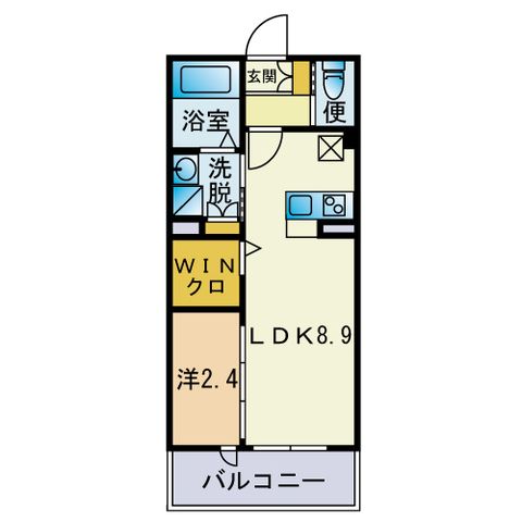 【ハトマークサイト】福岡県福岡市博多区吉塚2丁目の イフキャット吉塚203 1LDK アパート