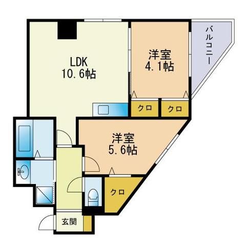 【ハトマークサイト】福岡県福岡市西区姪の浜1丁目の サムティ姪浜リトス 201 2LDK マンション