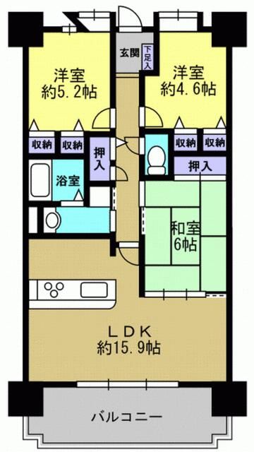 【ハトマークサイト】福岡県糸島市前原東2丁目の ネオハイツ前原305 3LDK マンション