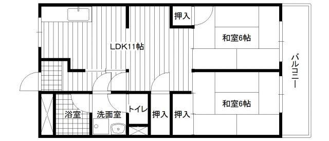 【ハトマークサイト】福岡県春日市宝町3丁目の 第1ハイタウン春日303 2LDK マンション