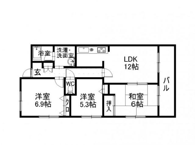 【ハトマークサイト】福岡県福岡市南区高宮1丁目の エレガンス秋山301 3LDK マンション