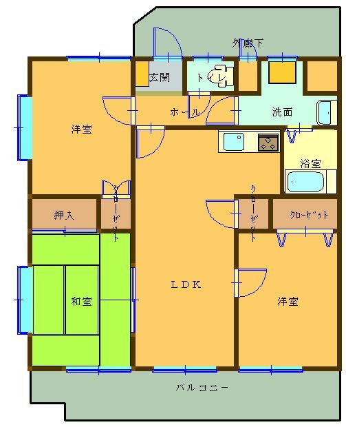 【ハトマークサイト】福岡県朝倉郡筑前町篠隈の プレステージ21 201 3LDK マンション
