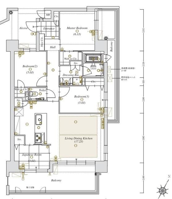 【ハトマークサイト】福岡県北九州市小倉北区須賀町の 以和貴マンション須賀町303 4LDK マンション