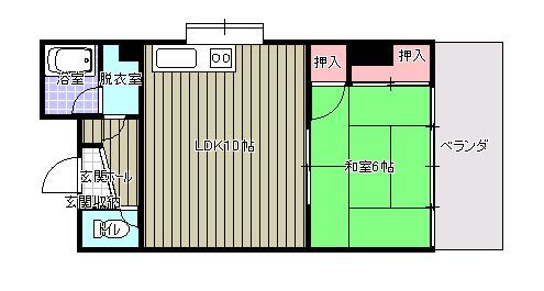 【ハトマークサイト】福岡県北九州市戸畑区旭町の コーエイビル301 1LDK マンション