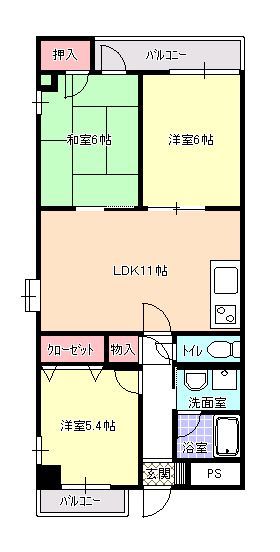 【ハトマークサイト】福岡県直方市古町の ラ・フォーレ21直方401 3LDK マンション