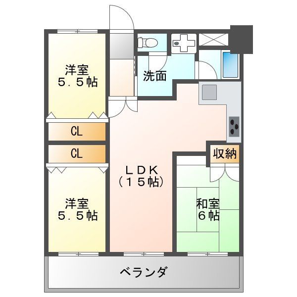 【ハトマークサイト】福岡県久留米市諏訪野町の ライオンズマンション久留米プラザ903 3LDK マンション