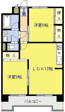 【ハトマークサイト】福岡県福岡市南区的場1丁目の 的場藤ビル302 2LDK マンション