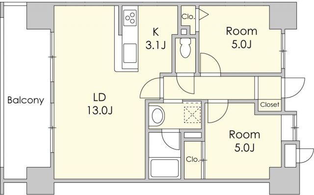【ハトマークサイト】福岡県福岡市博多区那珂1丁目の アペゼミマナ302 2LDK マンション