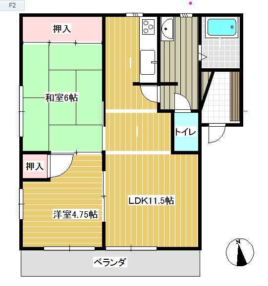 【ハトマークサイト】福岡県北九州市小倉南区若園2丁目の ルミエール若宮101 2LDK アパート