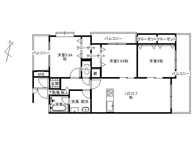 【ハトマークサイト】福岡県福岡市早良区賀茂3丁目の リッフェルゼ203 3LDK マンション