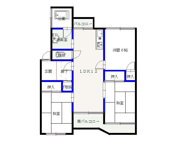 【ハトマークサイト】福岡県福岡市城南区干隈2丁目の グリーンハイツ城南301 3LDK マンション
