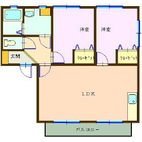 【ハトマークサイト】福岡県八女市井延の コンフレール202 2LDK マンション