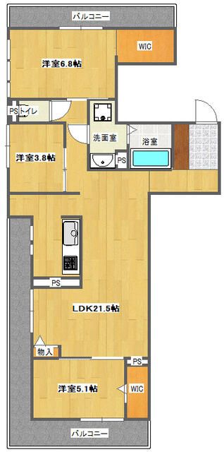 【ハトマークサイト】福岡県福岡市早良区室見4丁目の プルミエ室見203 3LDK マンション