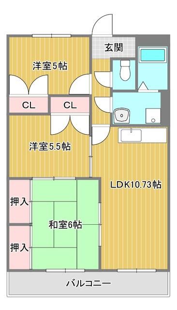 【ハトマークサイト】福岡県福岡市西区下山門2丁目の パールマンションならざき402 3LDK マンション