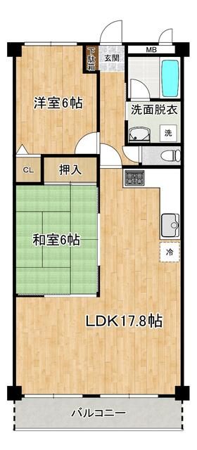 【ハトマークサイト】福岡県北九州市八幡西区町上津役東1丁目の ネオヒルズ大原203 2LDK マンション