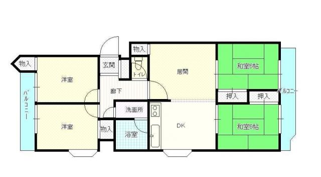 【ハトマークサイト】福岡県福岡市早良区飯倉2丁目の 三井飯倉ハイツ501 4LDK マンション