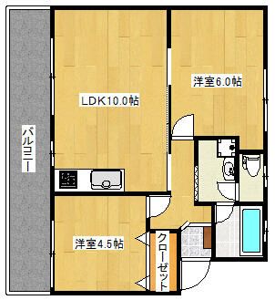 【ハトマークサイト】福岡県北九州市小倉南区上葛原1丁目の ユートピア葛原511 2LDK マンション