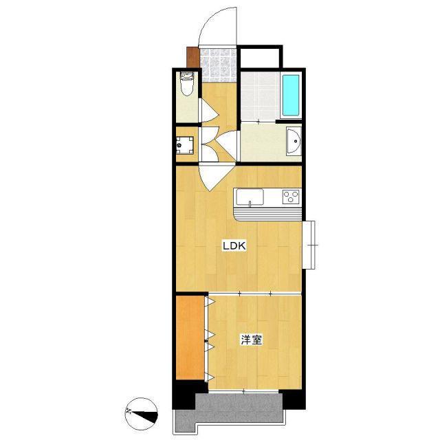 【ハトマークサイト】福岡県福岡市中央区赤坂1丁目の ビーワイマンションけやき通り303 1LDK マンション