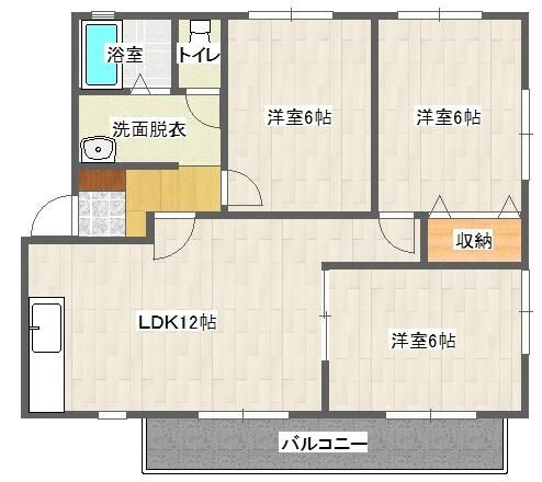 【ハトマークサイト】福岡県北九州市八幡西区引野3丁目の シティハイツ引野201 3LDK アパート