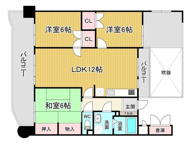 【ハトマークサイト】福岡県北九州市小倉北区原町1丁目の サンライフ小倉原町1105 3LDK 中古マンション