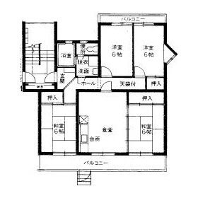 【ハトマークサイト】福岡県福岡市南区井尻4丁目の ノガミ平原ビル201 4LDK マンション