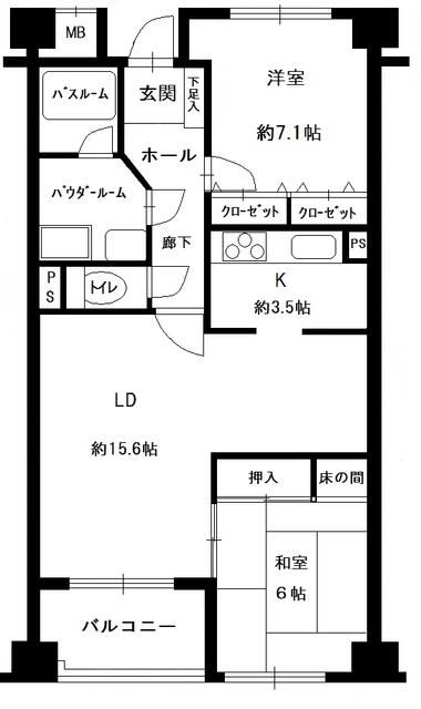 【ハトマークサイト】福岡県福岡市南区柏原6丁目の デュオ柏原11号棟 2LDK 中古マンション