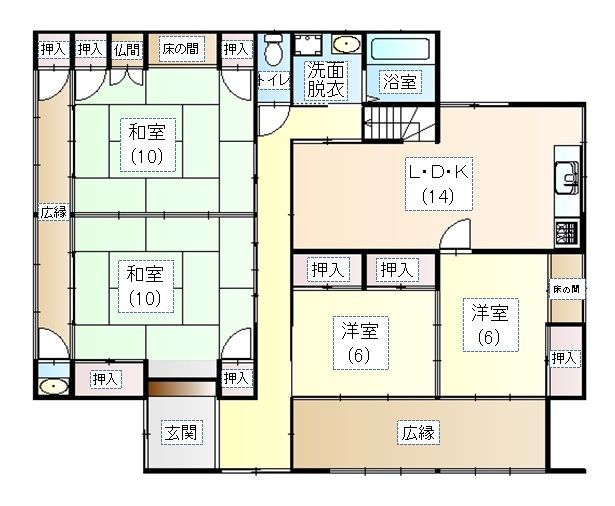 【ハトマークサイト】福岡県朝倉市菩提寺の 5LDK 中古一戸建