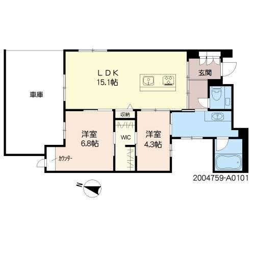 【ハトマークサイト】福岡県福岡市中央区平尾4丁目の ShamaisonLuxuar平尾山荘通101 2LDK マンション