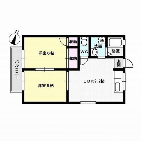 【ハトマークサイト】福岡県福岡市早良区次郎丸1丁目の セフィラ樋口201 2LDK アパート