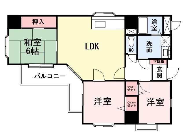 【ハトマークサイト】福岡県北九州市小倉北区砂津1丁目の アーバンパレス小倉Ⅱ 3LDK 中古マンション