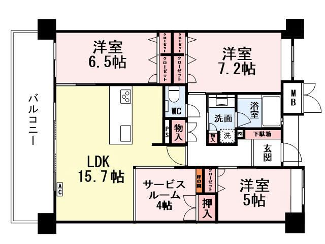 【ハトマークサイト】福岡県北九州市小倉北区足立2丁目の サンライフ足立公園 3SLDK 中古マンション