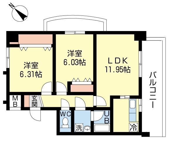 【ハトマークサイト】福岡県福岡市城南区長尾3丁目の Saphir城南102 2LDK マンション