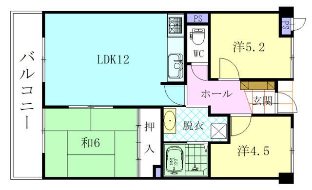 【ハトマークサイト】福岡県北九州市小倉北区霧ケ丘3丁目の リヴィエール霧ヶ丘602 3LDK 中古マンション