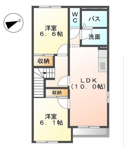 【ハトマークサイト】福岡県豊前市大字八屋の ルチェビスタ207 2LDK アパート