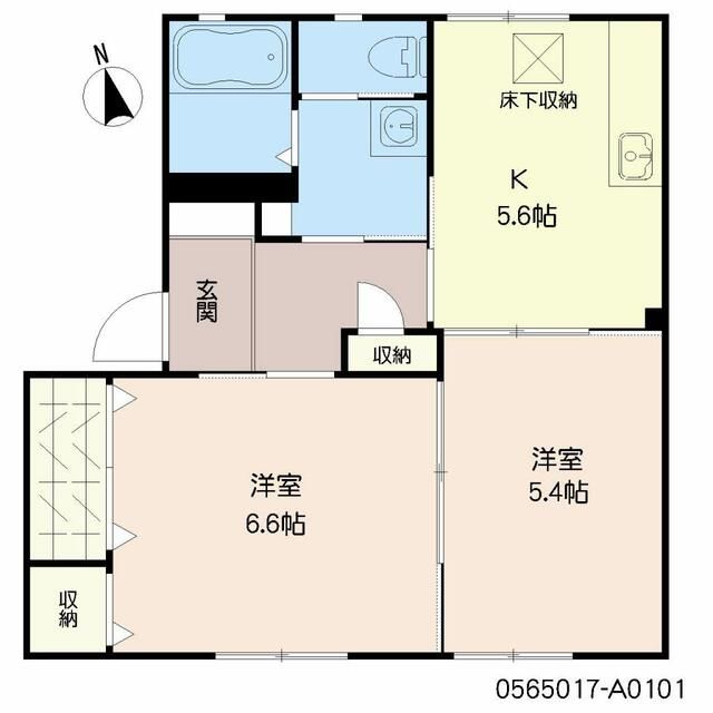 【ハトマークサイト】福岡県豊前市大字八屋の ヴィラシャーメゾン八屋101 2DK アパート