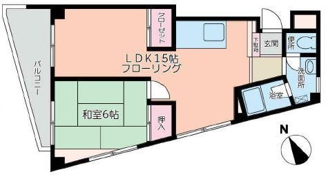 【ハトマークサイト】福岡県福岡市東区香住ヶ丘6丁目の 竹田ビル201 1LDK マンション