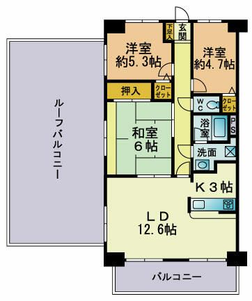 【ハトマークサイト】福岡県北九州市小倉南区企救丘2丁目の 藤和ハイタウン企救丘駅前901 3LDK マンション
