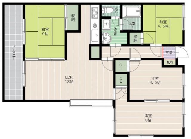 【ハトマークサイト】福岡県福岡市南区寺塚1丁目の TERRASPOT 403 4LDK マンション