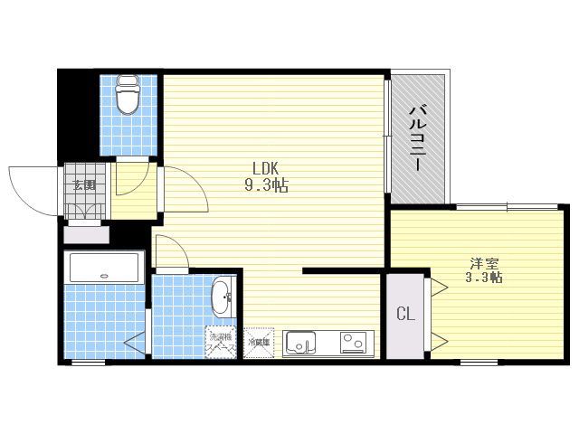 【ハトマークサイト】福岡県福岡市早良区弥生1丁目の シュルーク藤崎303 1LDK マンション