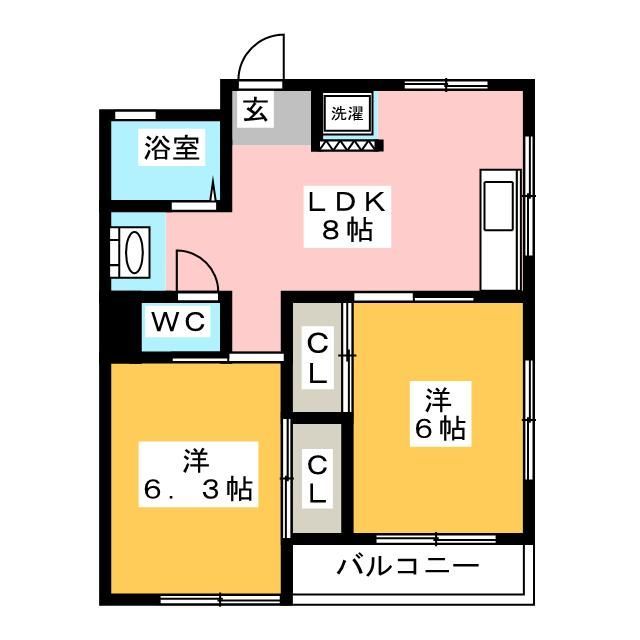 【ハトマークサイト】福岡県福岡市博多区住吉2丁目の 宮薗ハイム202 2LDK マンション