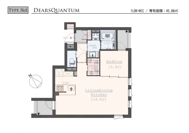 【ハトマークサイト】福岡県福岡市南区高宮5丁目の ディアーズクォンタム303 1LDK マンション