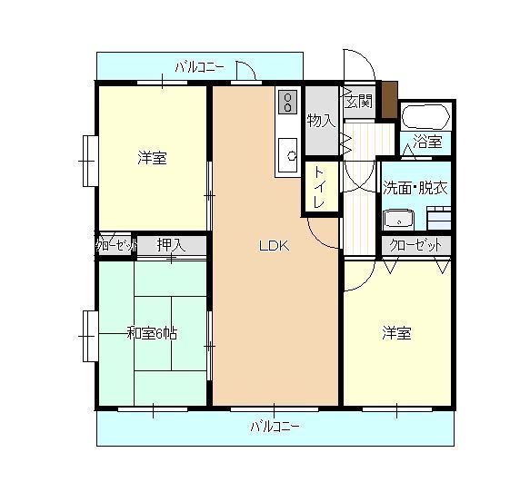 【ハトマークサイト】福岡県福岡市早良区小田部4丁目の アクシス小田部203 3LDK マンション