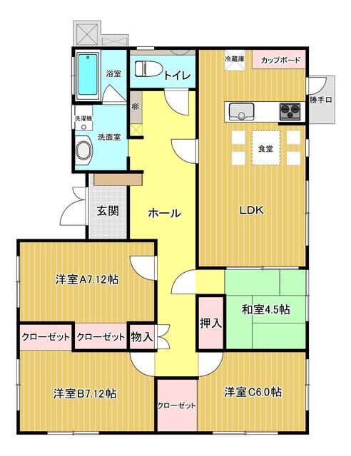 【ハトマークサイト鹿児島】福岡県柳川市下宮永町の 下宮永町新築戸建て 4LDK 新築一戸建