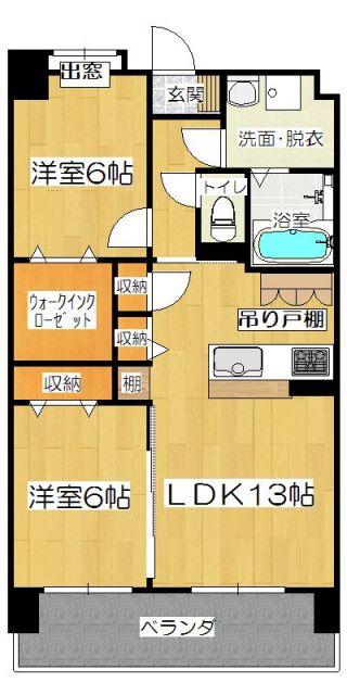 【ハトマークサイト】福岡県福岡市早良区重留1丁目の キャメロットリブ502 2SLDK マンション