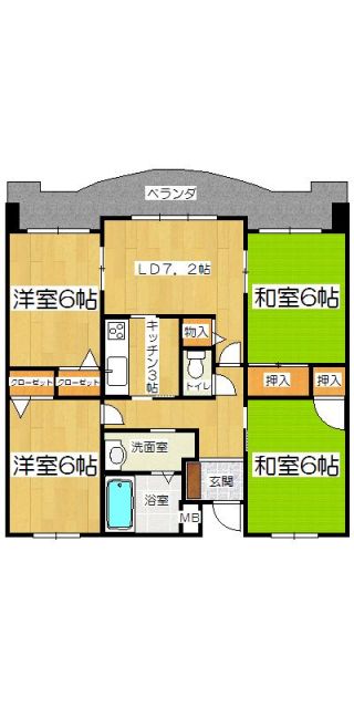【ハトマークサイト】福岡県福岡市城南区堤1丁目の タフィーマンション303 4LDK マンション