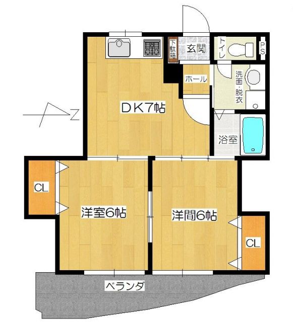 【ハトマークサイト】福岡県福岡市城南区堤1丁目の エクセラート堤302 2DK マンション