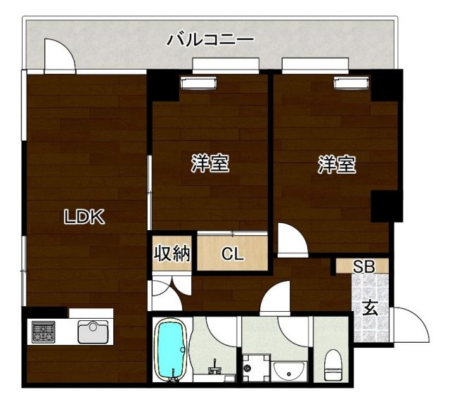 【ハトマークサイト】福岡県福岡市中央区大名1丁目の 藤和コープソシエ大名401 2LDK マンション